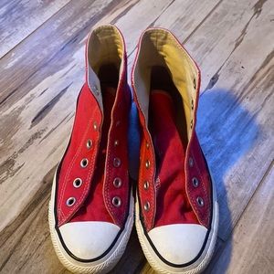Converse | Shoes | Converse X Hello Kitty Hi Top Sneakers Red Bow New ...